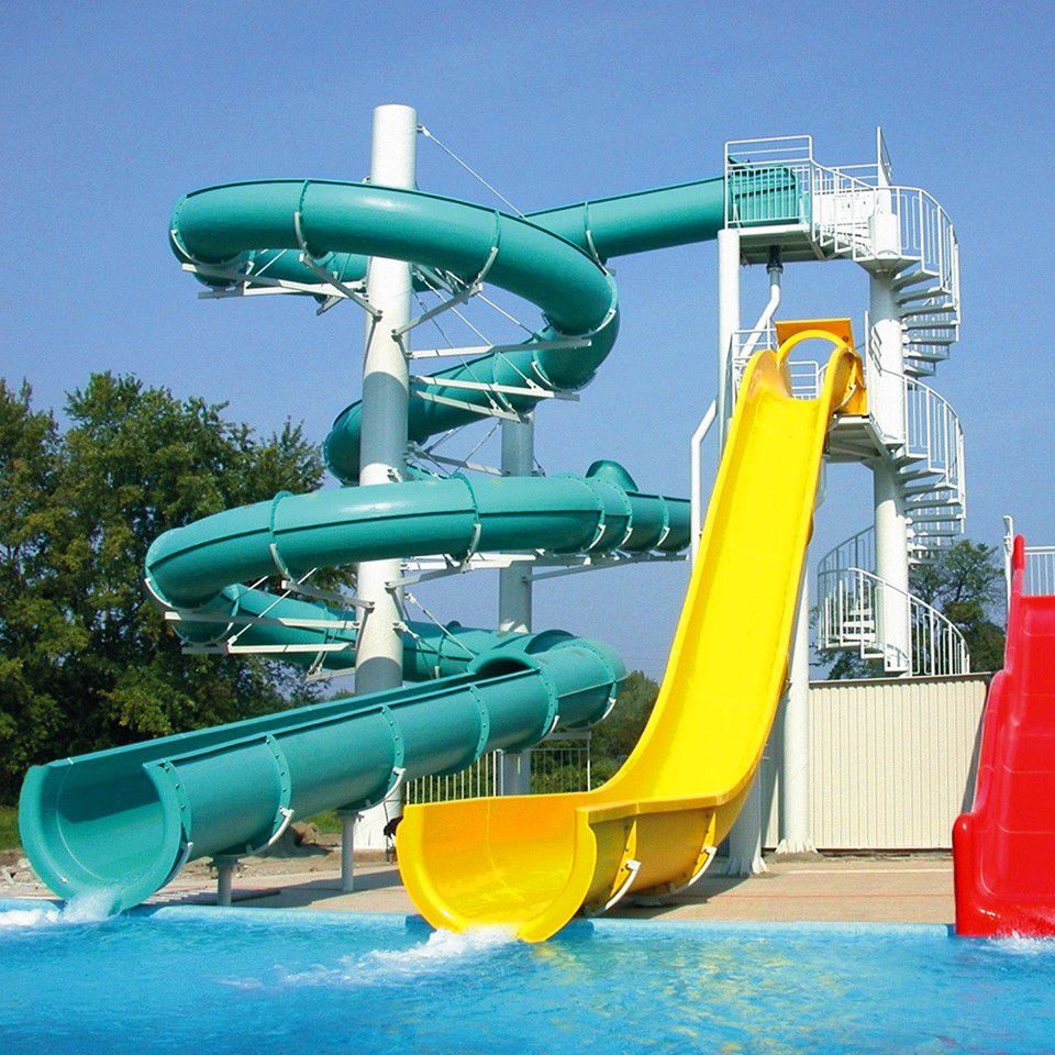 Scivolo girevole - U1000 - POL -GLASS - per parco acquatico