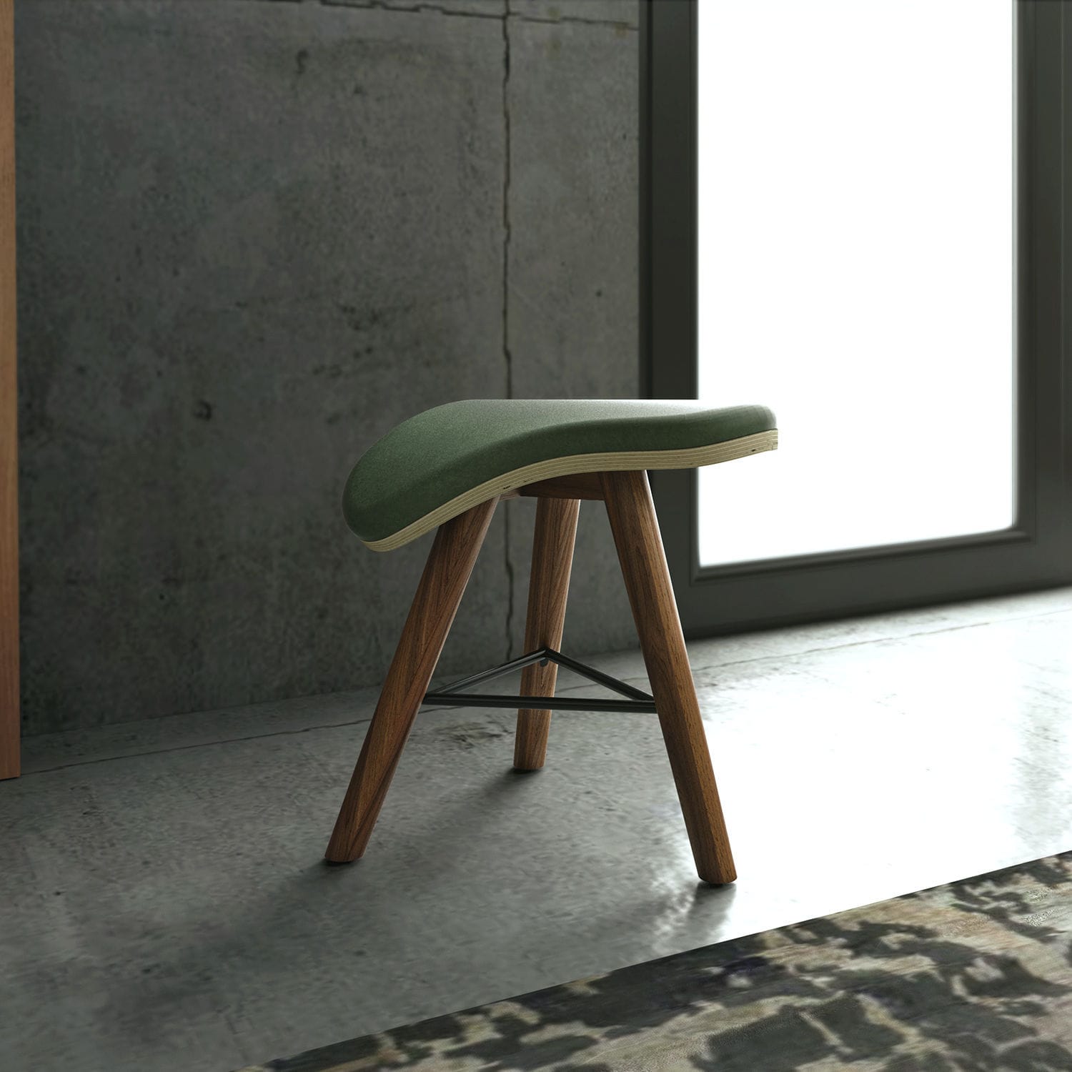 Sgabello contemporaneo - HORSE - AROUNDtheTREE Design - in pelle / in ...