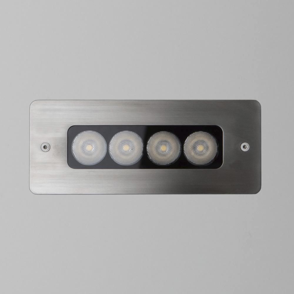 Faretto da pavimento - DOMINO 4 - PURALUCE - ad incasso / LED / ellittico