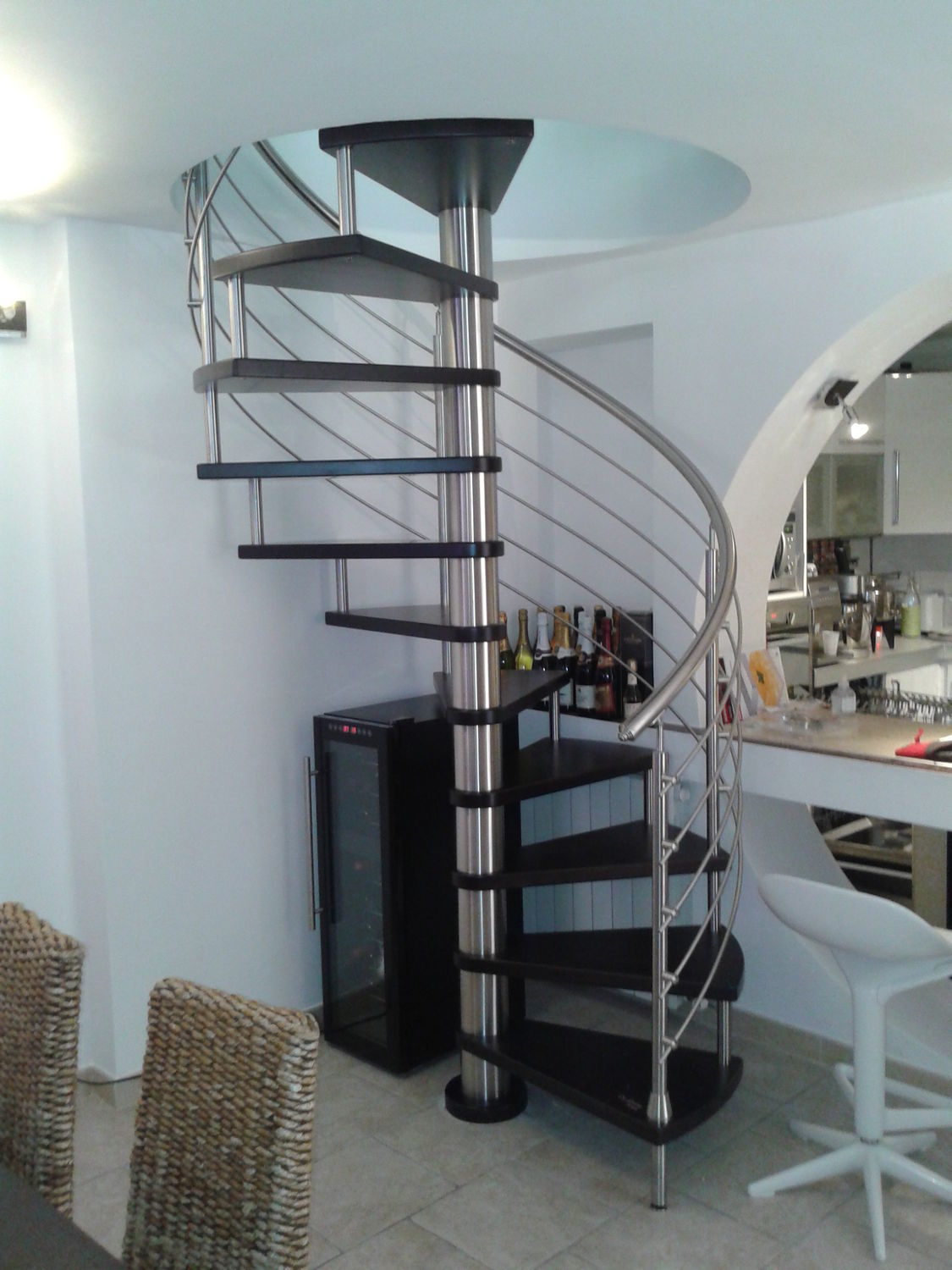 Scala a chiocciola - LUNA INOX - Ci. Erre Scale - curva / con gradini ...