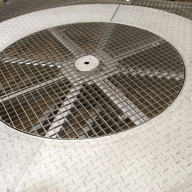 Grigliato in acciaio inox - PRESS-LOCKED - JK TECHNIC - per passerella ...