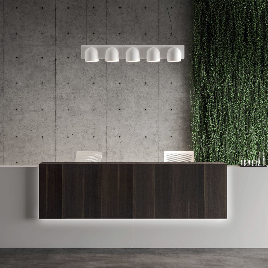 Banco reception a L - MODULAR - UFFICIO DESIGN ITALIA - a U / in legno ...