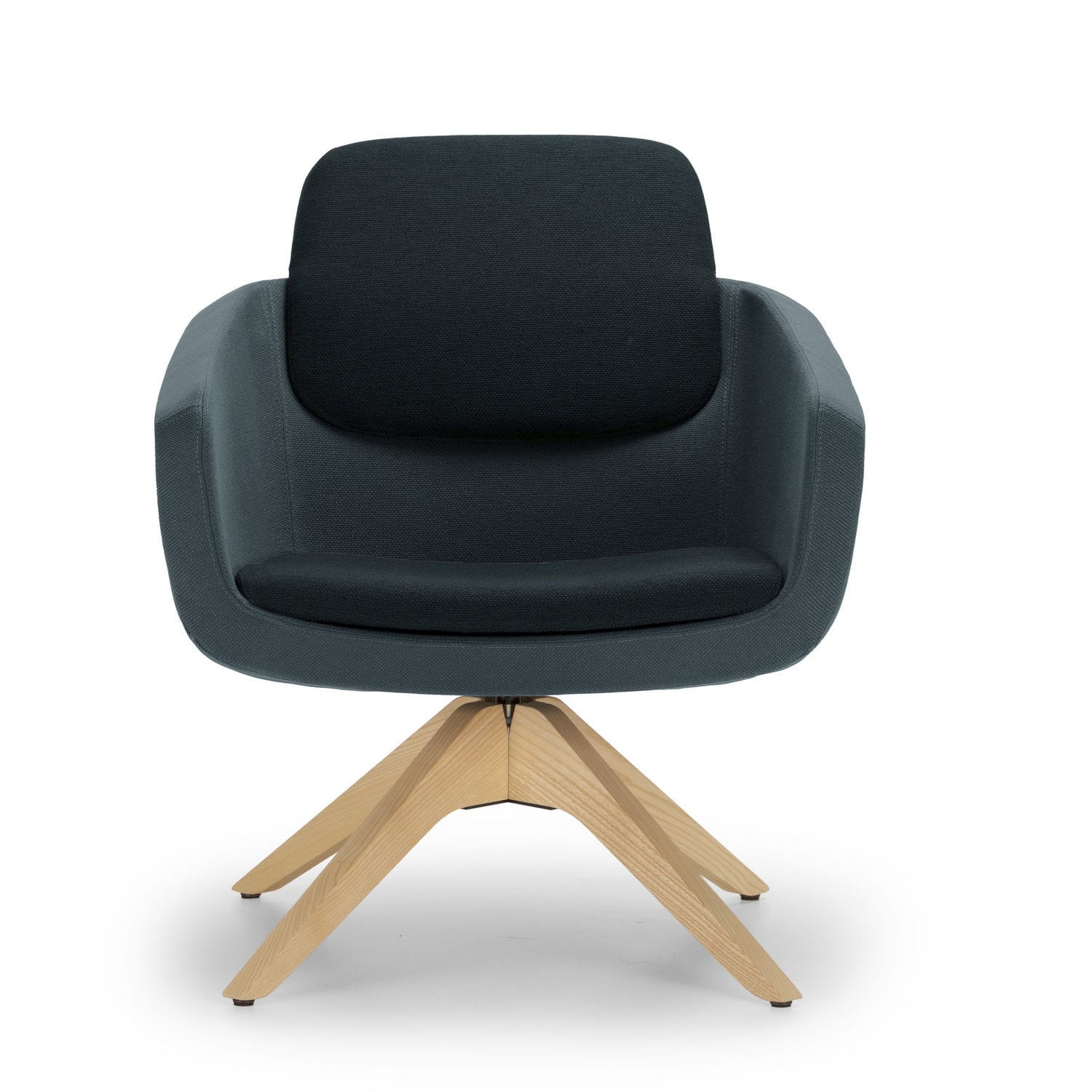 Poltrona contemporanea - ARCA - True Design srl - in tessuto / in legno ...
