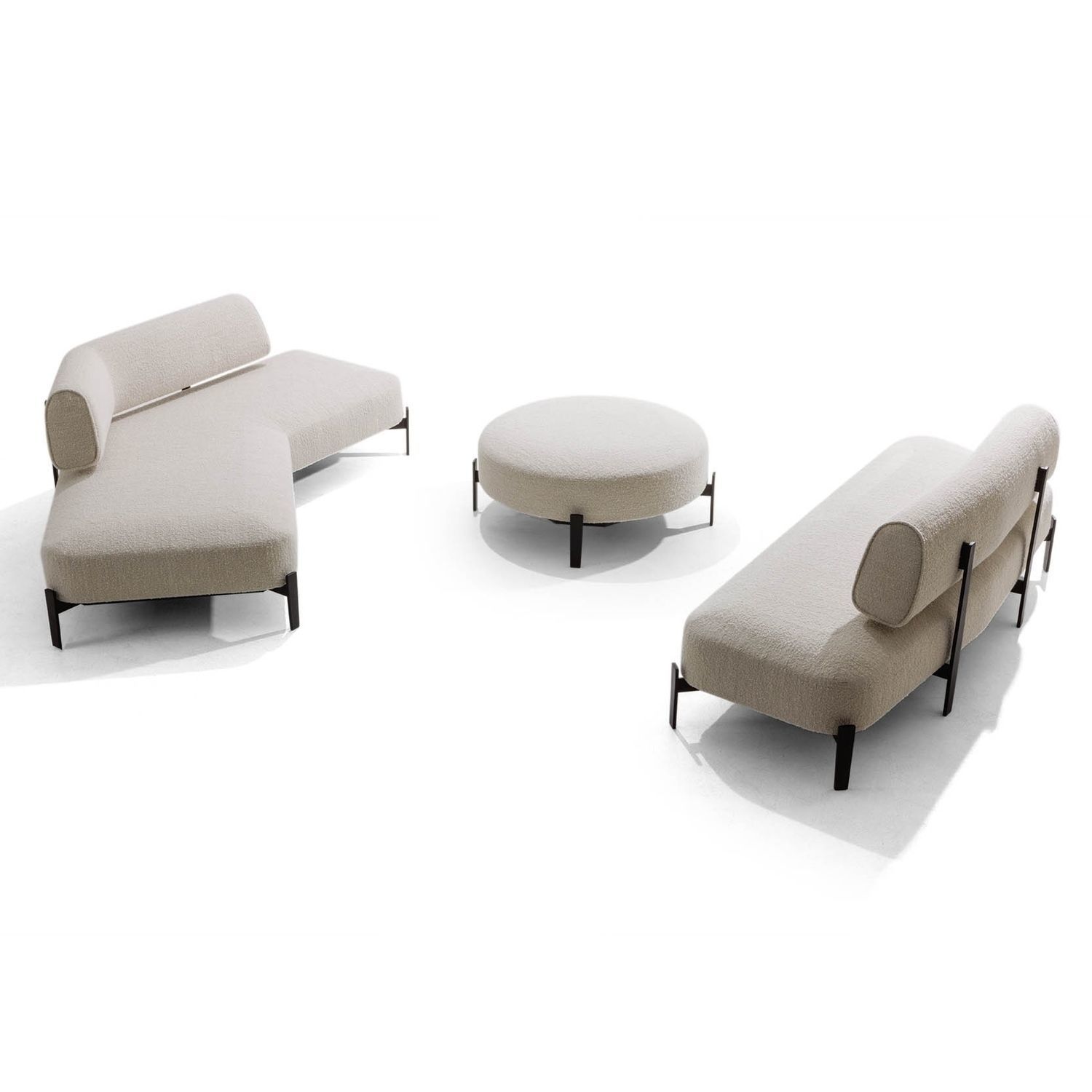 Panca contemporanea - OSCAR - True Design srl - in tessuto / senza ...
