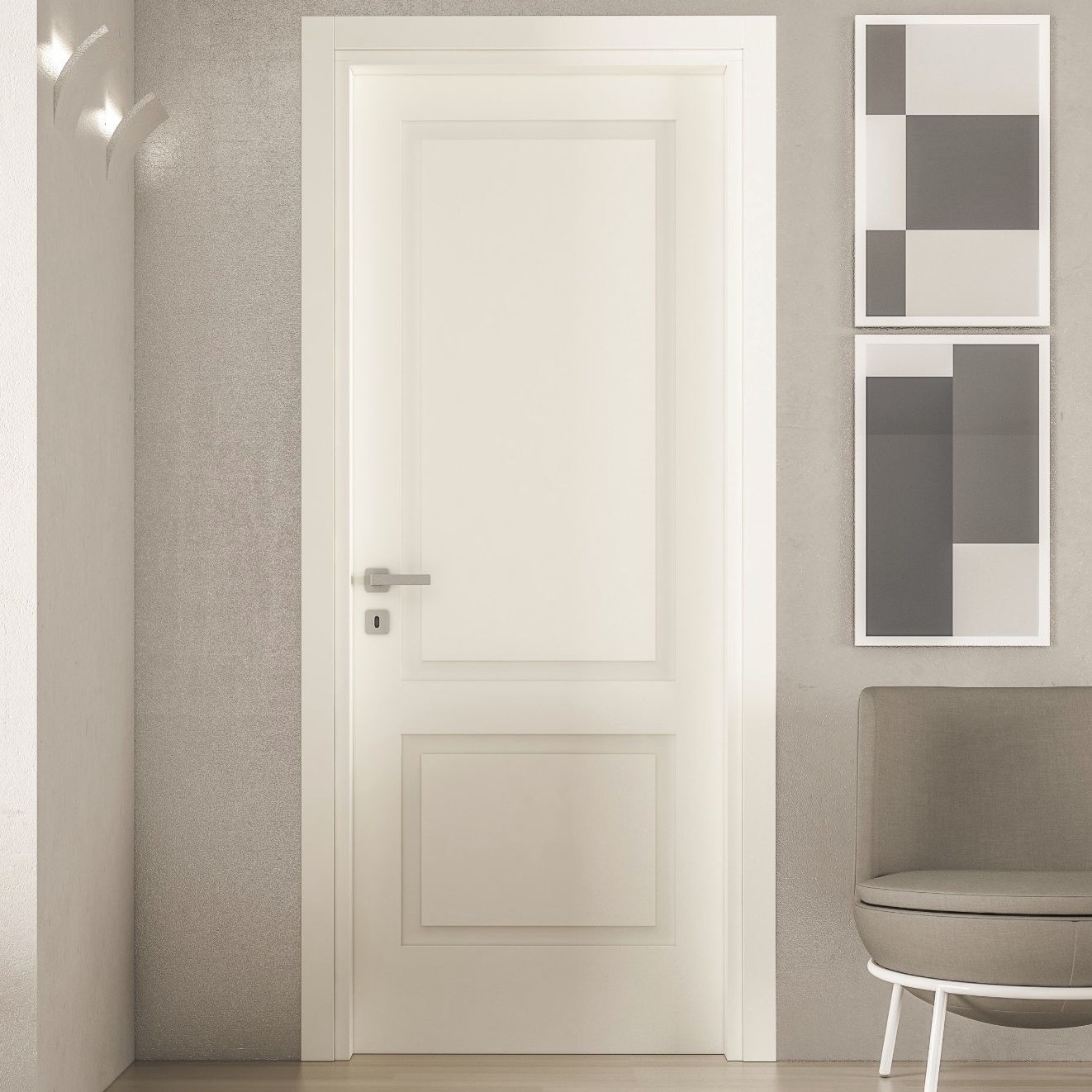Porta da interno - LUCY S - FBP PORTE - in legno / battente / contemporanea