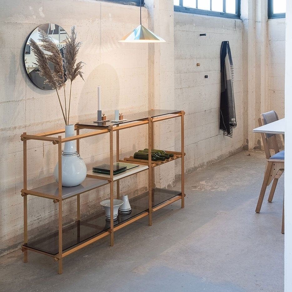 Scaffale modulare - Angled - VIJ5 - moderno / in alluminio / in legno