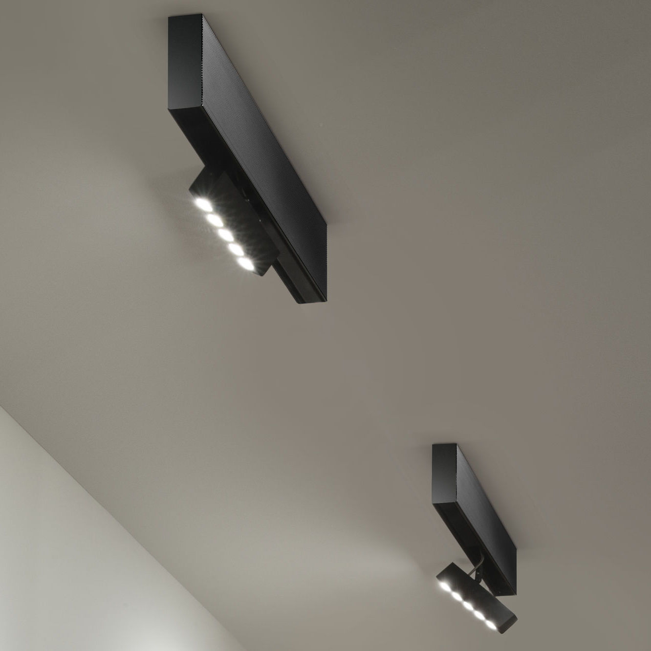 Faretti a binario LED - BROOKLYN SPOT - PANZERI - rettangolare / in ...