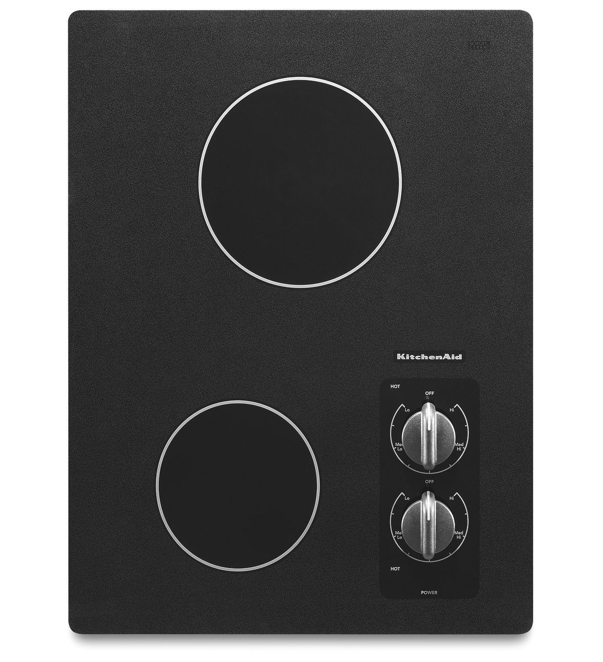 Piano cottura in vetroceramica - KECC056RBL - KitchenAid - 2 fuochi ...