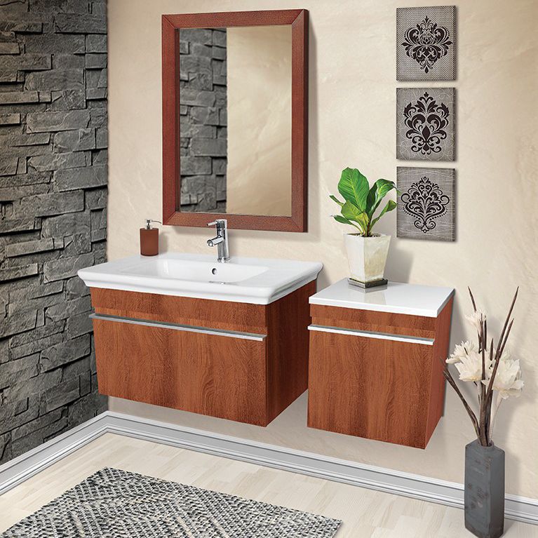Mobile lavabo sospeso - 1836 - Deco Lav - in legno / in quarzo ...