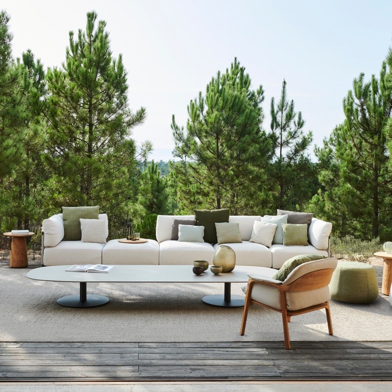 Tavolino basso design - T-TABLE - Tribù - in pietra lavica / con ...