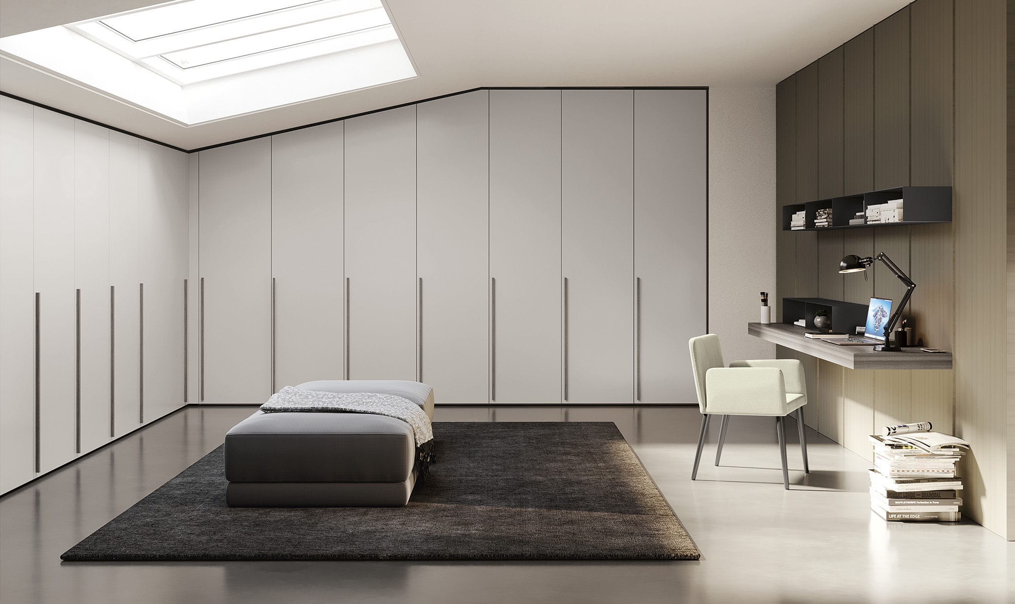 Cabina armadio modulare - BARRET - Febal Casa - ad angolo / con fissaggio a muro / contemporanea