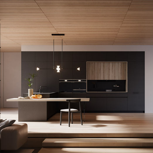 Cucina contemporanea - D23 - DOIMO CUCINE - in rovere / in metallo / in ...