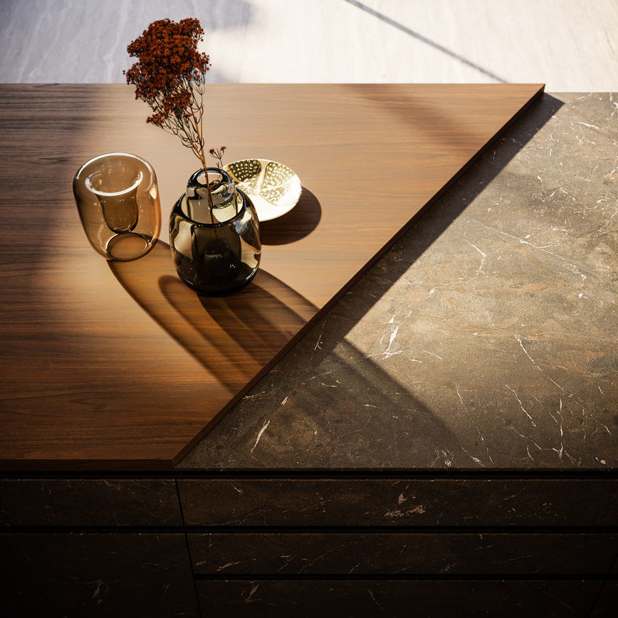 Piano di lavoro in legno - Aspen + D23 - DOIMO CUCINE - da cucina