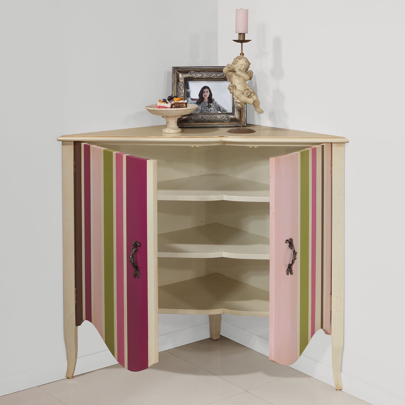 Mobile ad angolo in legno dipinto - BAYADÈRE : RÉF. 10442 - OVATION ...