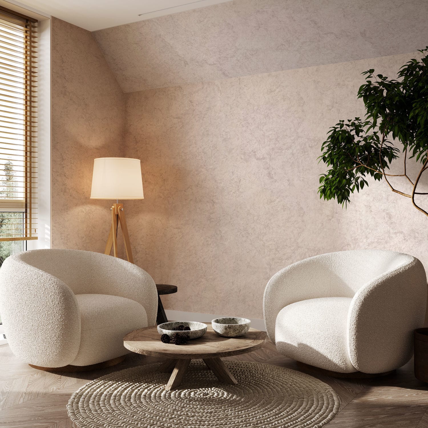 Intonaco decorativo - ATRACTO - SAN DECO - da interno / per muro / acrilico