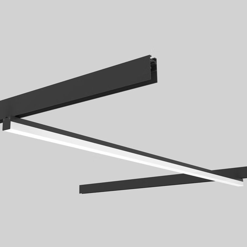 Faretti a binario LED - 48 - Nexia - lineare / in alluminio / in opalina