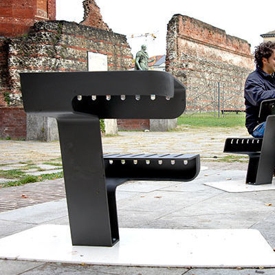 Set tavolo e sedia moderno - WIFI - Colomer - in acciaio / da esterno ...