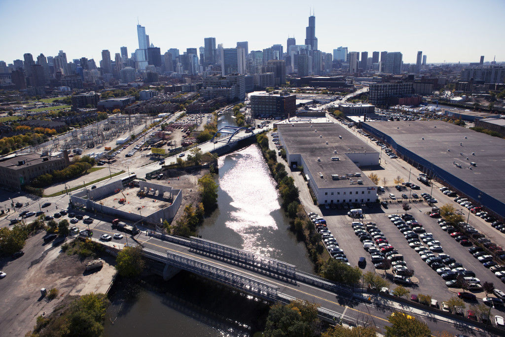 Ponte in acciaio galvanizzato - CHICAGO DIVISION ST. - Acrow bridge - reticolare / per strada ...