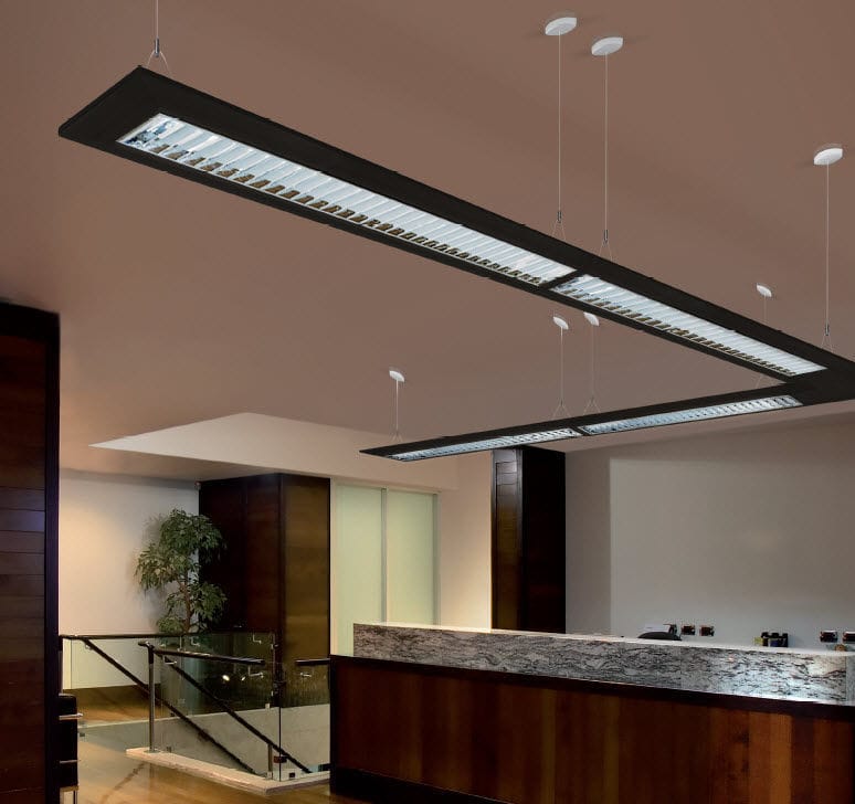 Luce a sospensione - ECLISSE - PLEXIFORM - LED / a lampada fluorescente / rettangolare