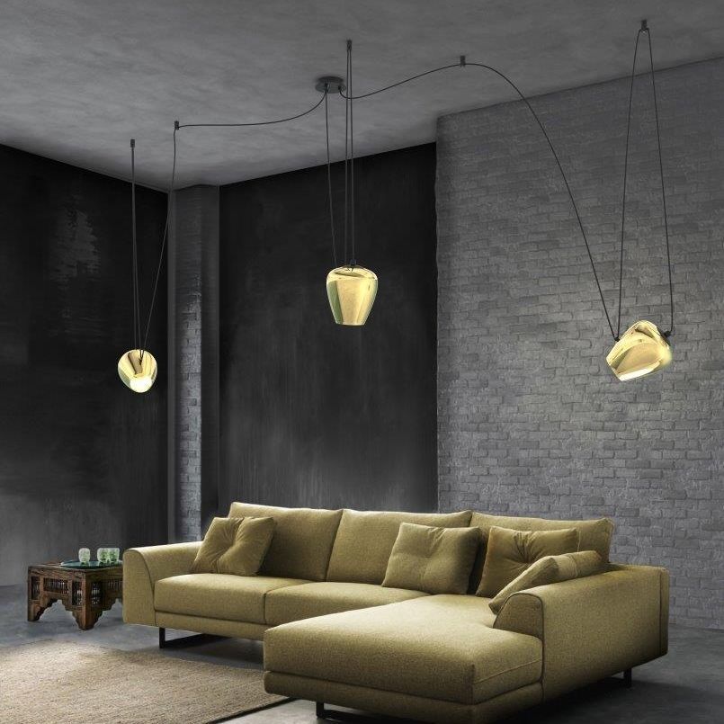 Illuminazione su cavi LED - FOCUS - SIKREA - rotonda / in metallo / da ...