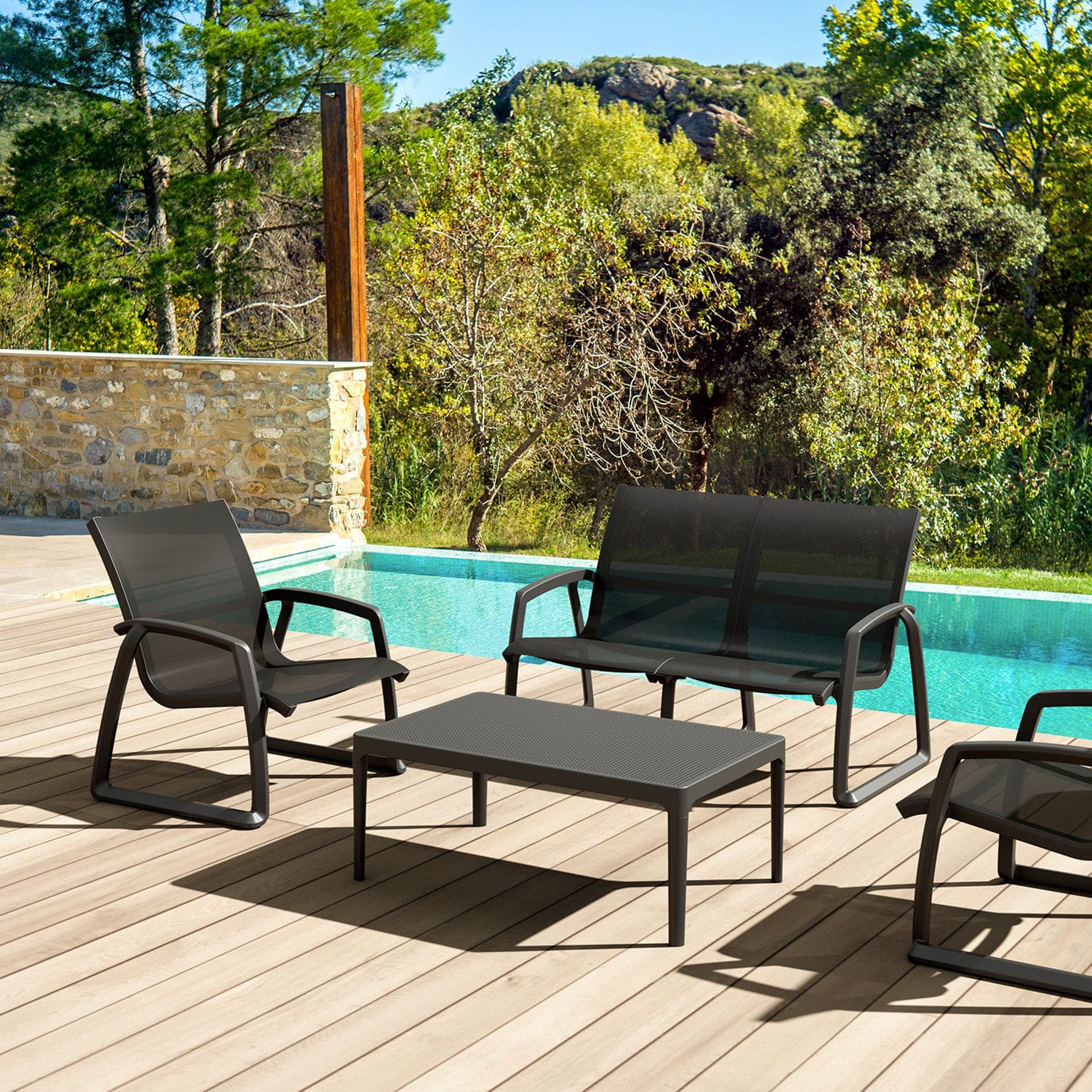 Tavolino basso contemporaneo - SKY LOUNGE - Siesta - in resina / con ...