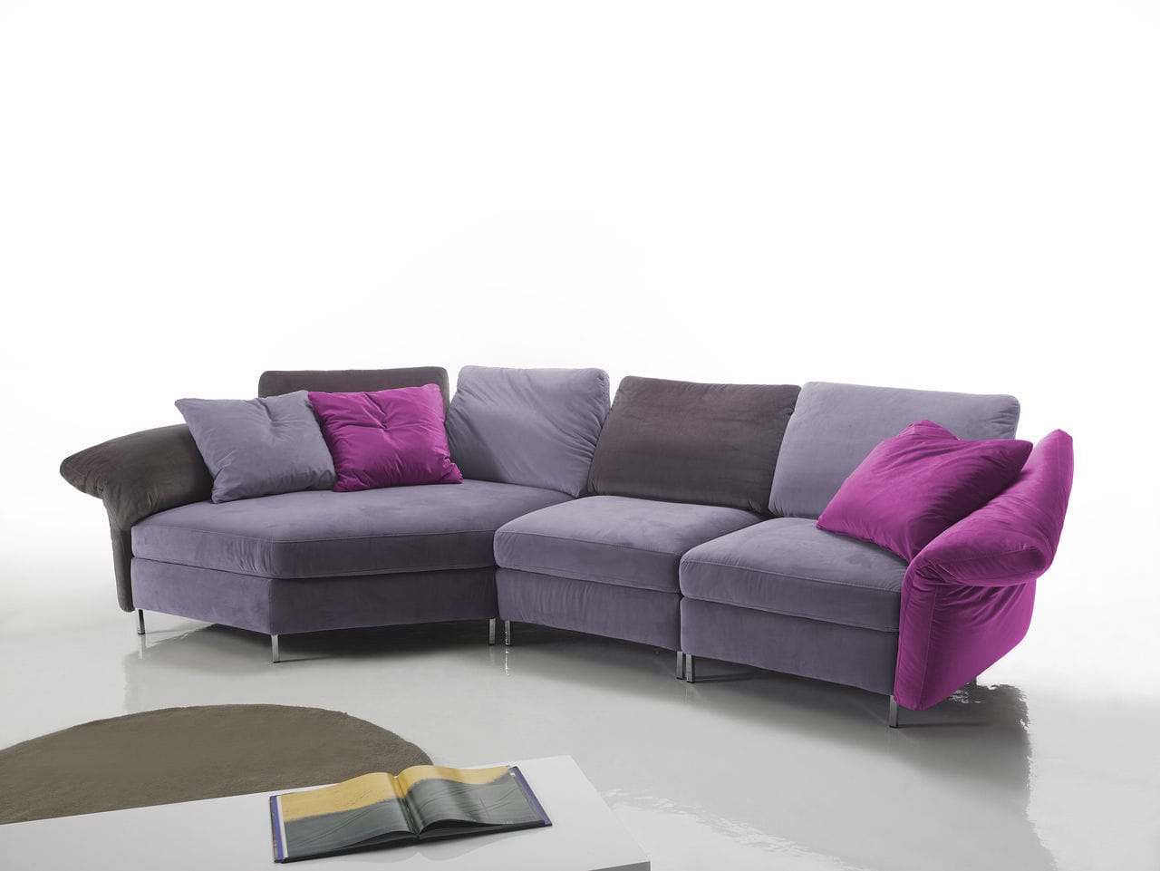 Divano modulare - FLOWER - Very Sofa - contemporaneo / in tessuto ...