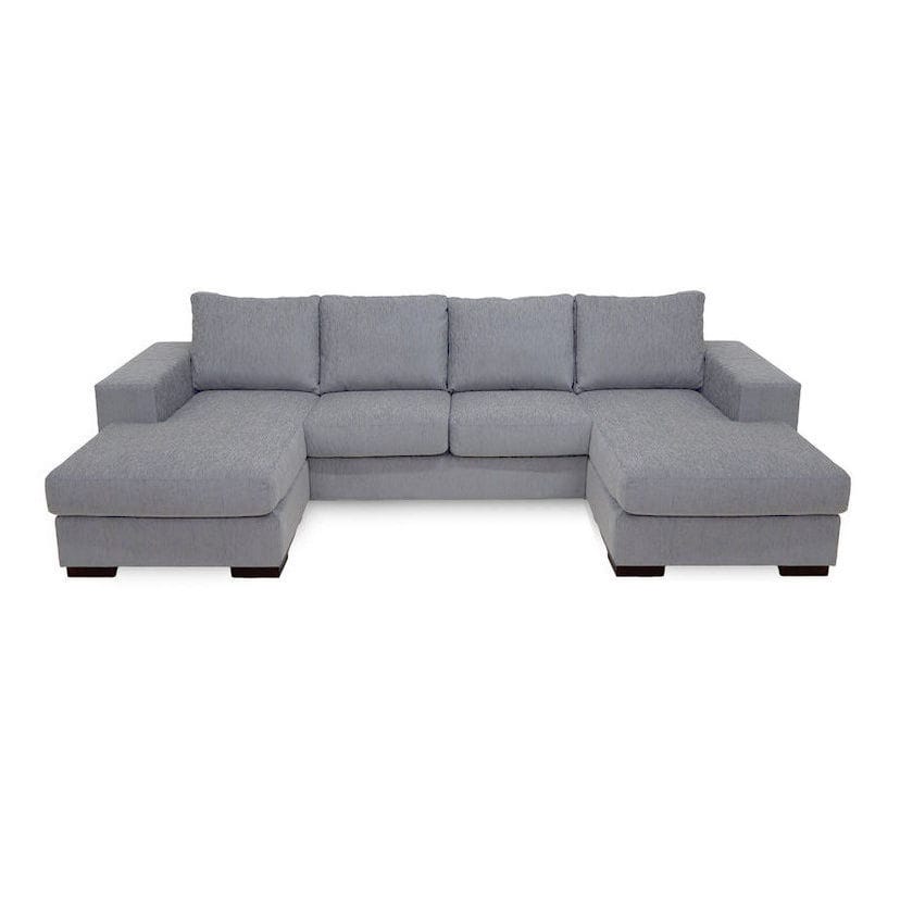 Divano modulare - Carelia - Tarmeko LPD - grigio / marrone / in tessuto