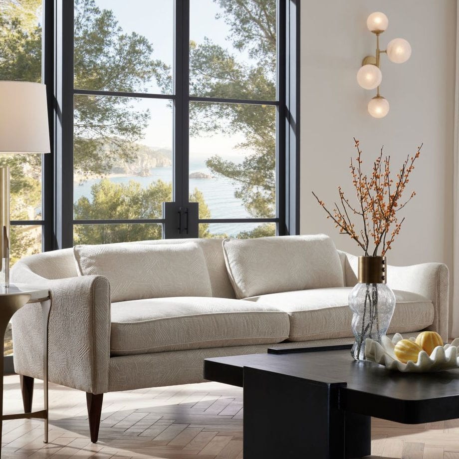 Divano contemporaneo - VINCENT - Arteriors Home - in tessuto / in pelle ...