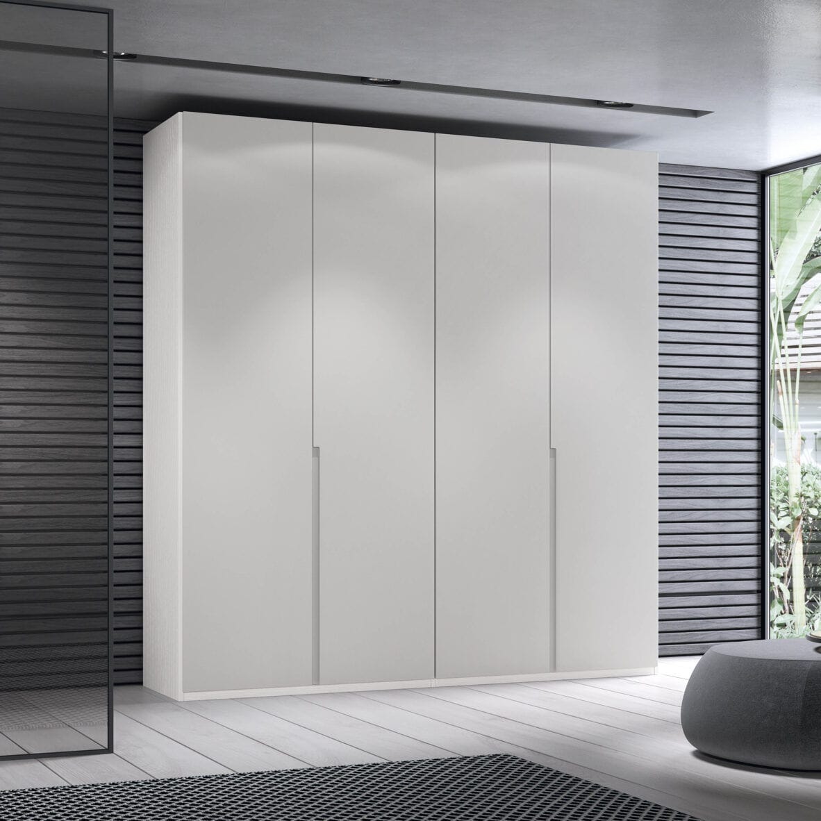 Armadio contemporaneo - Cosmo by EOS. 048 - Glicerio Chaves - in legno laccato / con ante ...