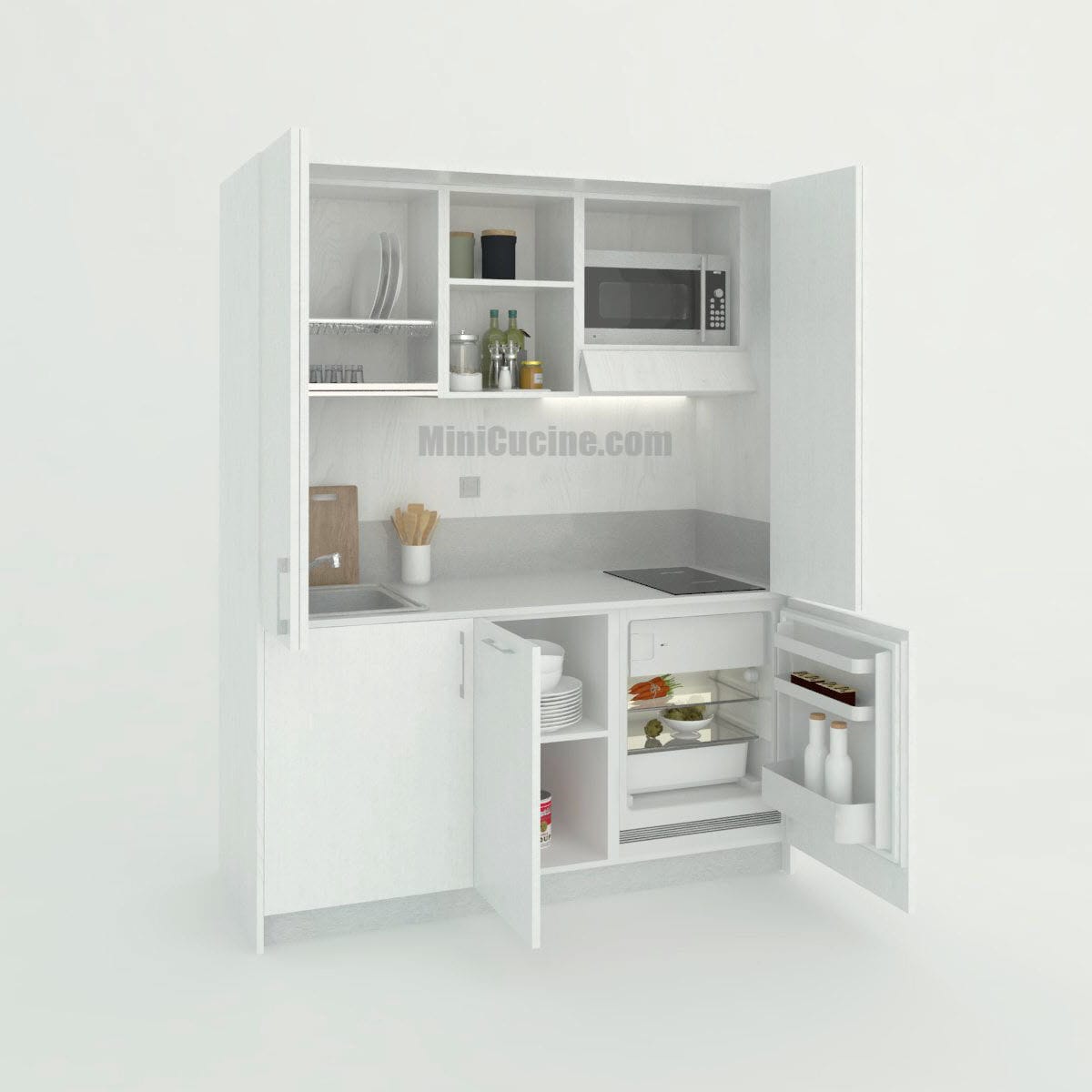 Cucina moderna - MINICOMPACT : 169 - MiniCucine.com - in legno / a ...