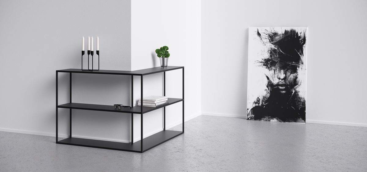 Consolle design minimalista - ANGOLO - take me HOME. - in acciaio con ...