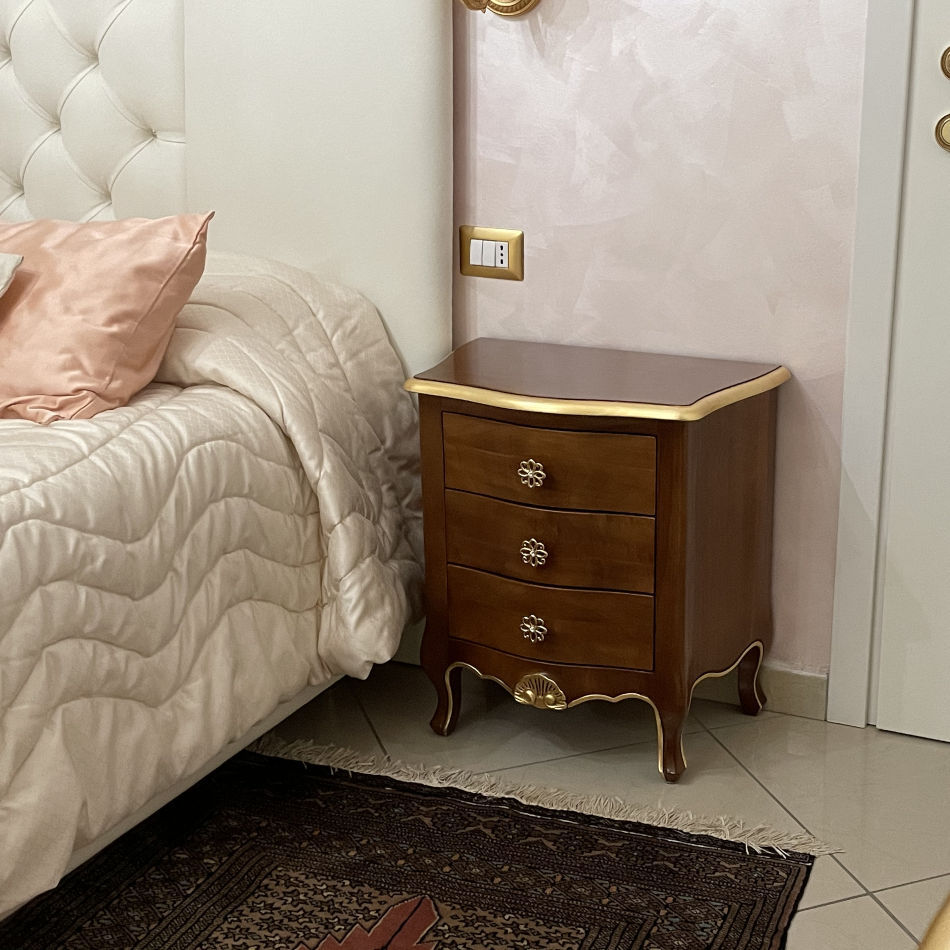 Comodino classico - VENERE - ORSITALIA - in legno massiccio / in legno ...