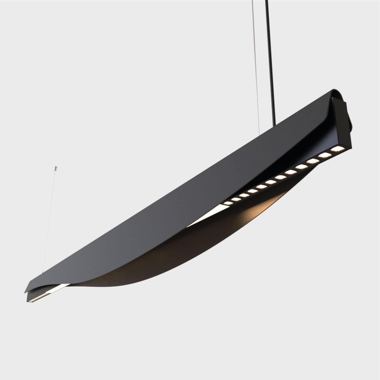 Luce a sospensione - SLIM WAVE OPAL - Brilumen - LED / lineare / IP40
