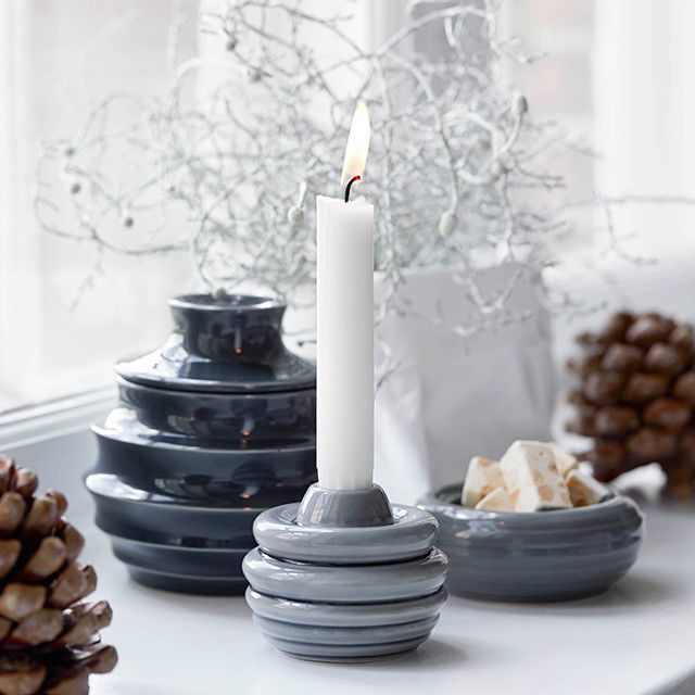 Portacandela in ceramica - CONO - Kahler Design