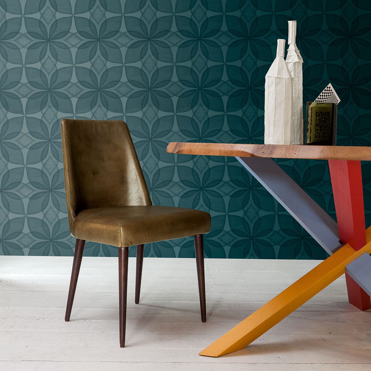 Sedia classica - MADISON - Devina Nais - da interno / in pelle / con supporto in legno