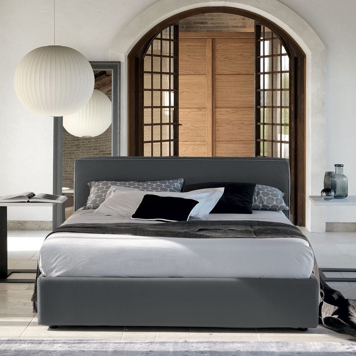 Letto matrimoniale - SPACE - Devina Nais - moderno / imbottito / con ...