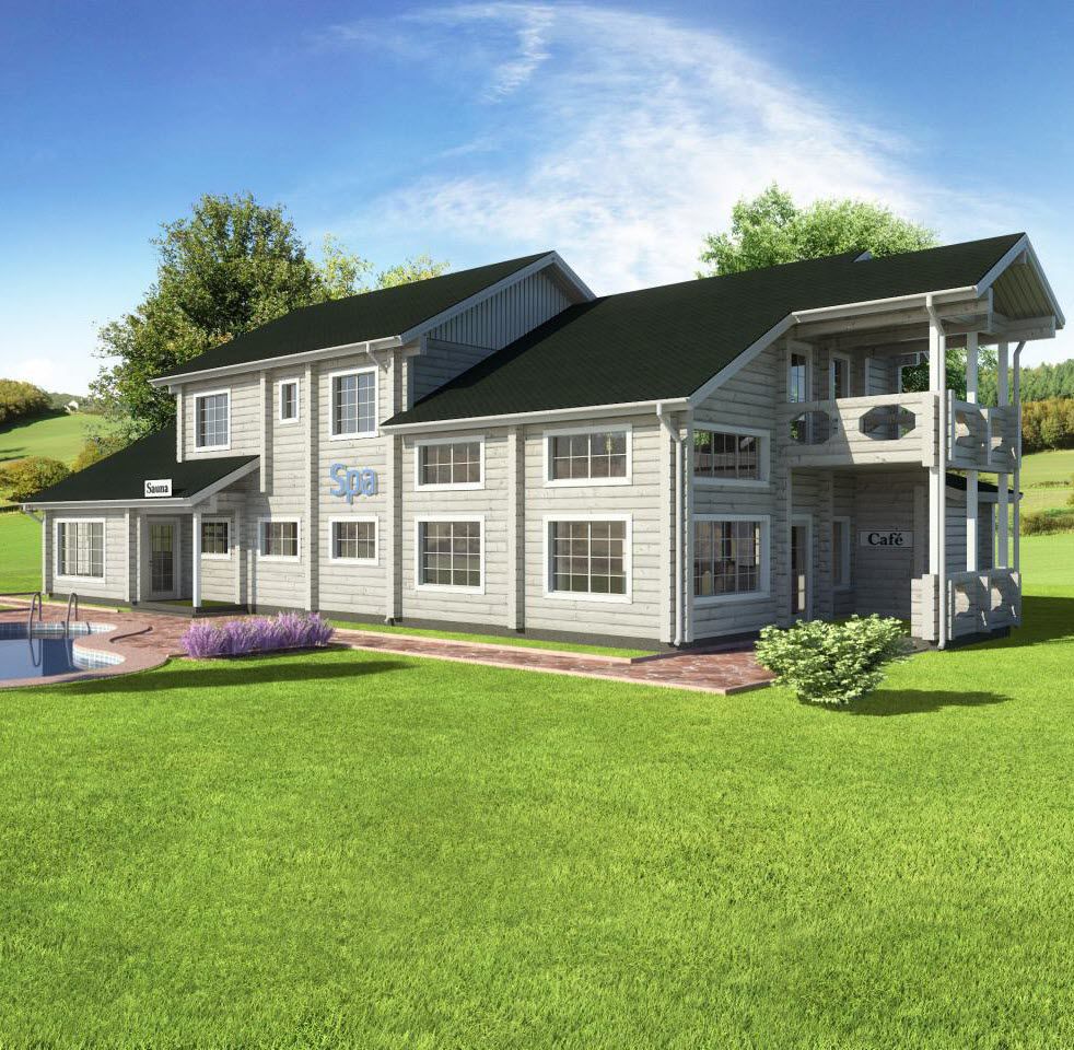 Edificio prefabbricato - LUXURY : 362 - Artic House - in legno ...