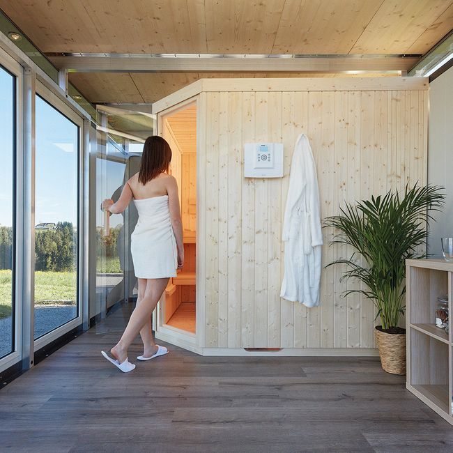 Sauna finlandese - Biohort GmbH - per uso residenziale / in picea / da ...