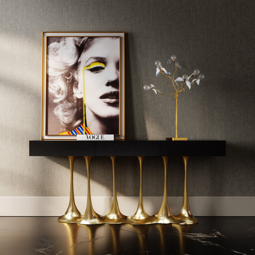 Consolle design originale - JANUS - KARPA - in legno / in fibra di ...