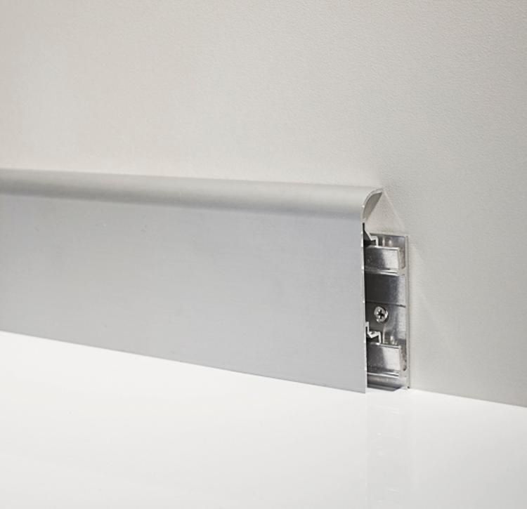 Battiscopa argentato - LINE 97/7 - PROFILPAS - in alluminio ...