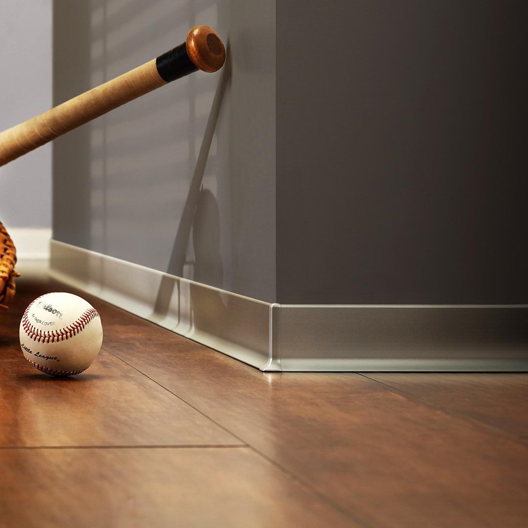 Battiscopa bianco - LINE 90 - PROFILPAS - nero / in pietra / in alluminio