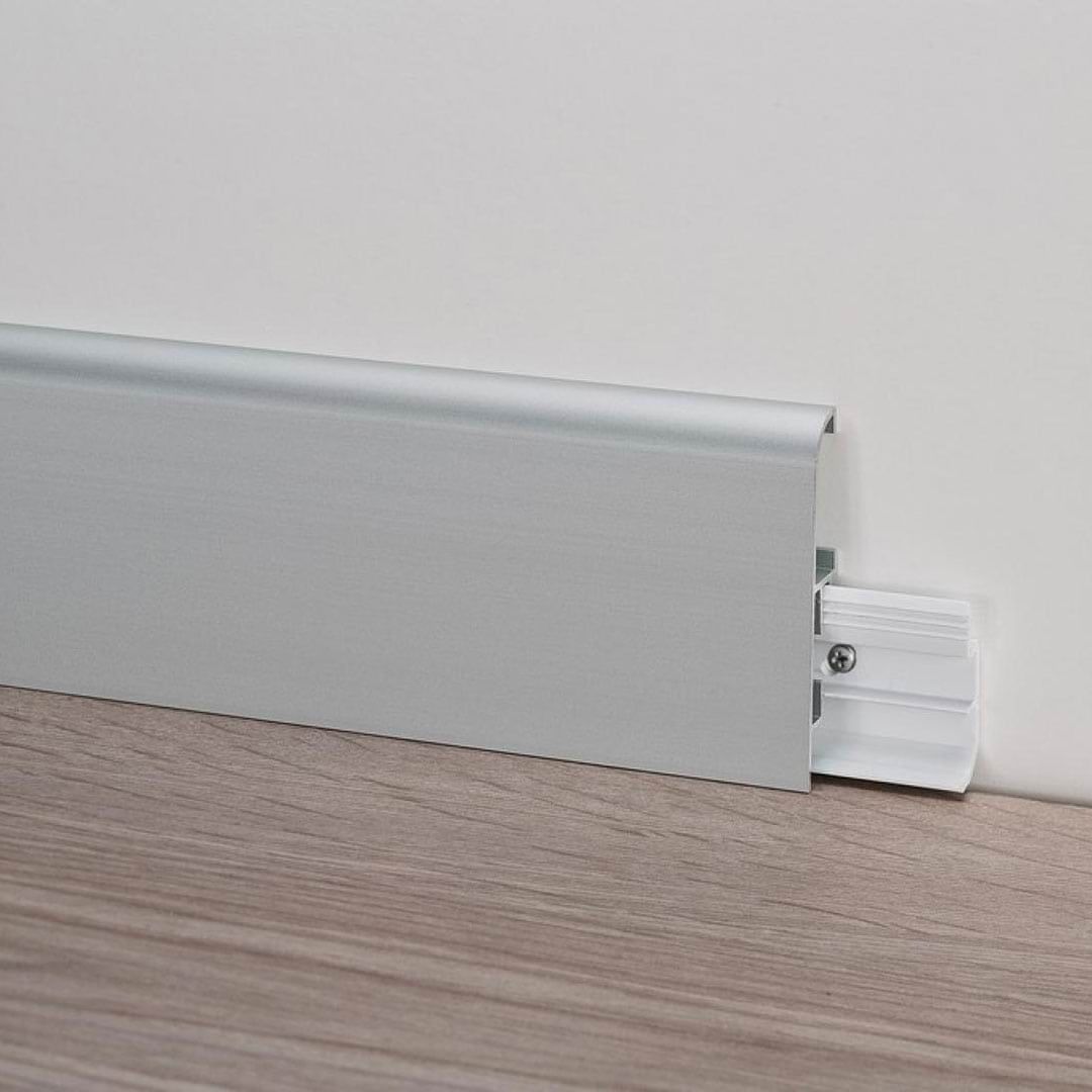 Battiscopa bianco - LINE 93 - PROFILPAS - grigio / in metallo ...