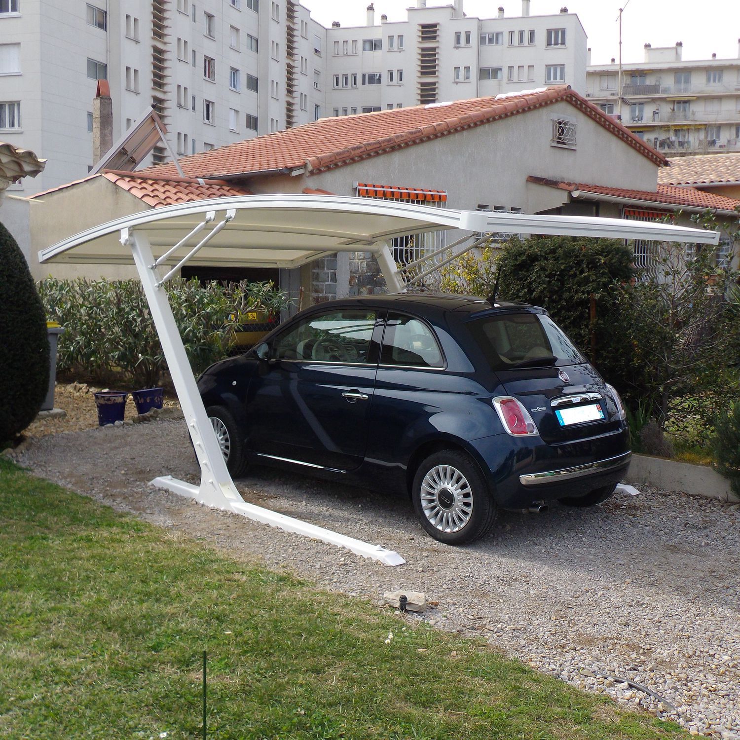 Tettoia per posto-auto in alluminio - PROVENCAL CLASSIC I - Covertou ...
