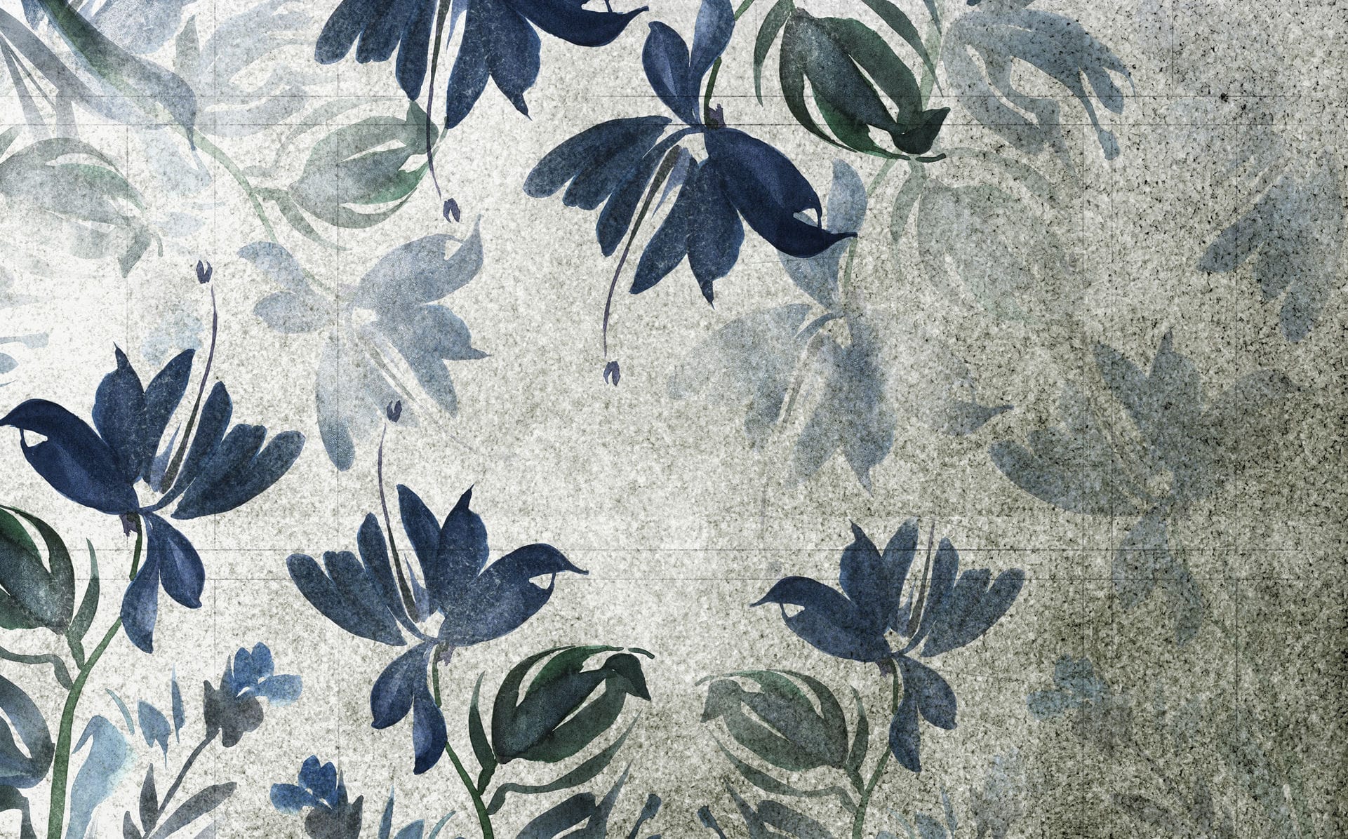 Carta da parati moderna - BLUE - Skinwall - in tessuto / in vinile ...