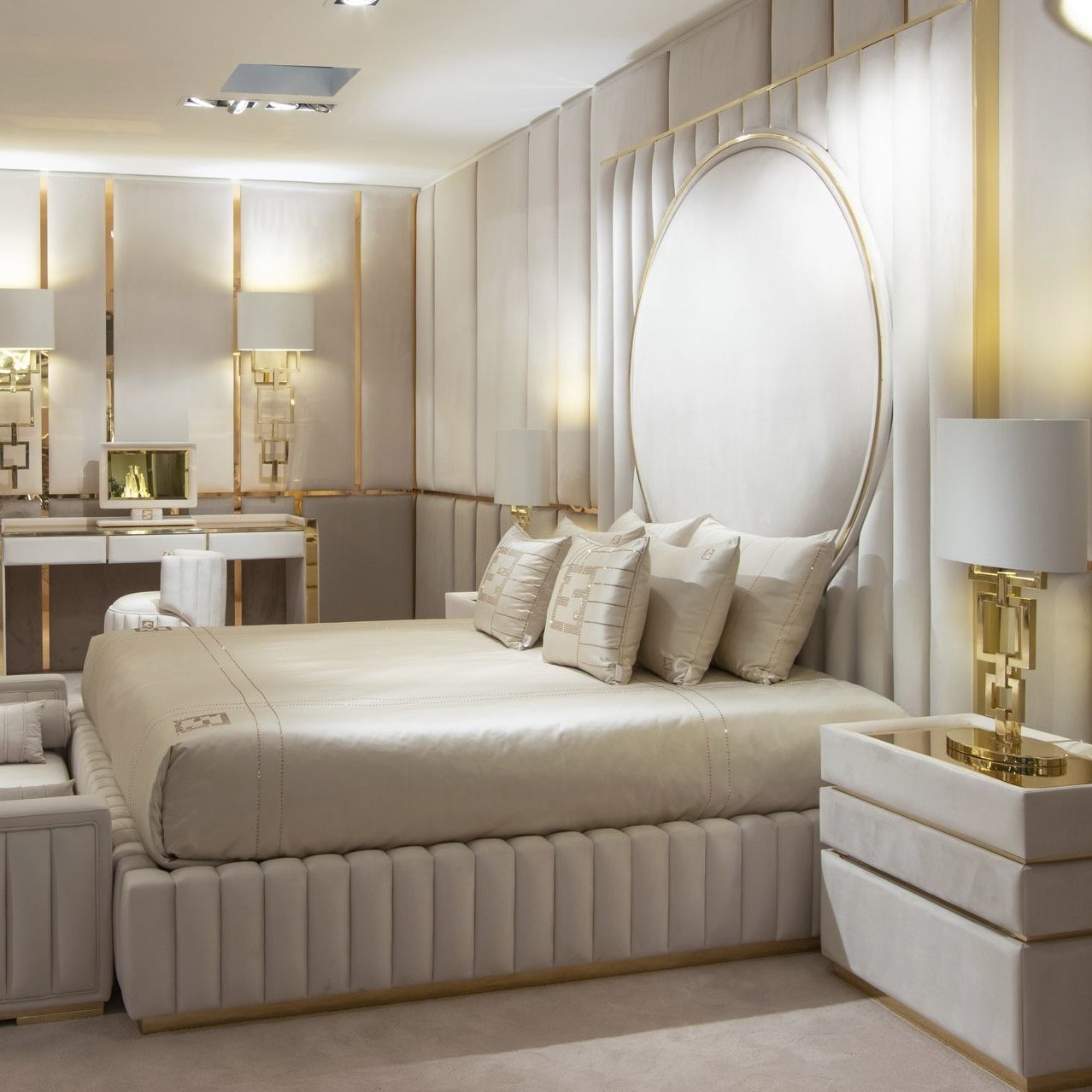 Letto matrimoniale - Signature - Fertini Casa - Art Deco / imbottito ...