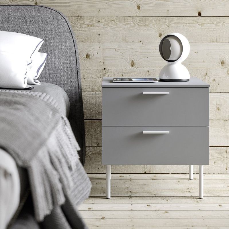 Comodino moderno - PRAGA - cinquanta3 - in legno laccato / rettangolare ...