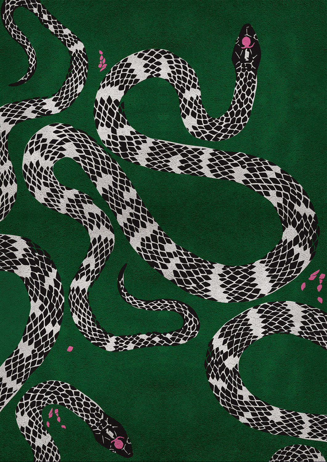 Tappeto contemporaneo - SNAKE - Rug's Society - a motivi / in lana / in ...