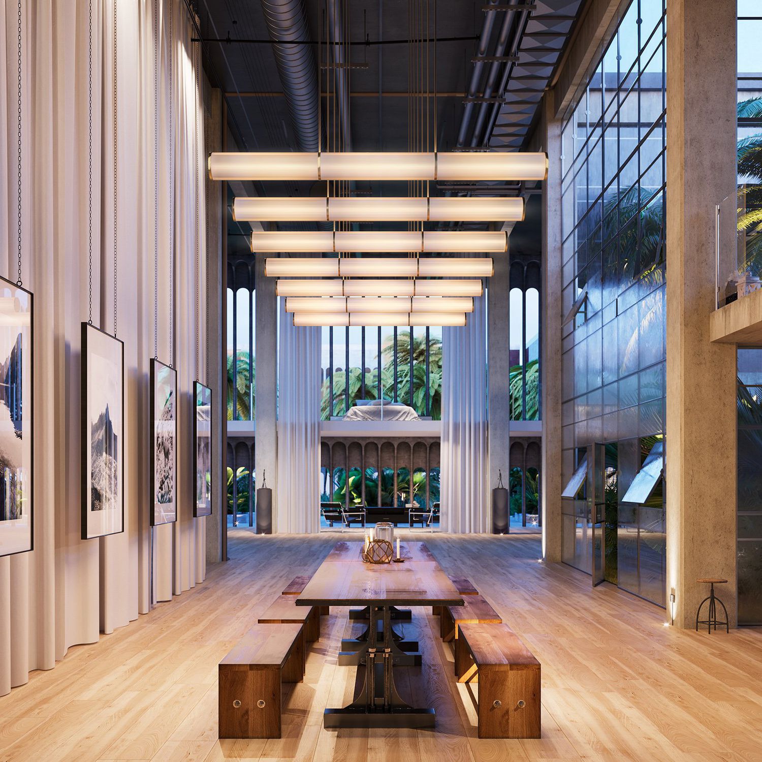 Luce a sospensione - ROKUA - cameron designhouse - LED / lineare / tubolare