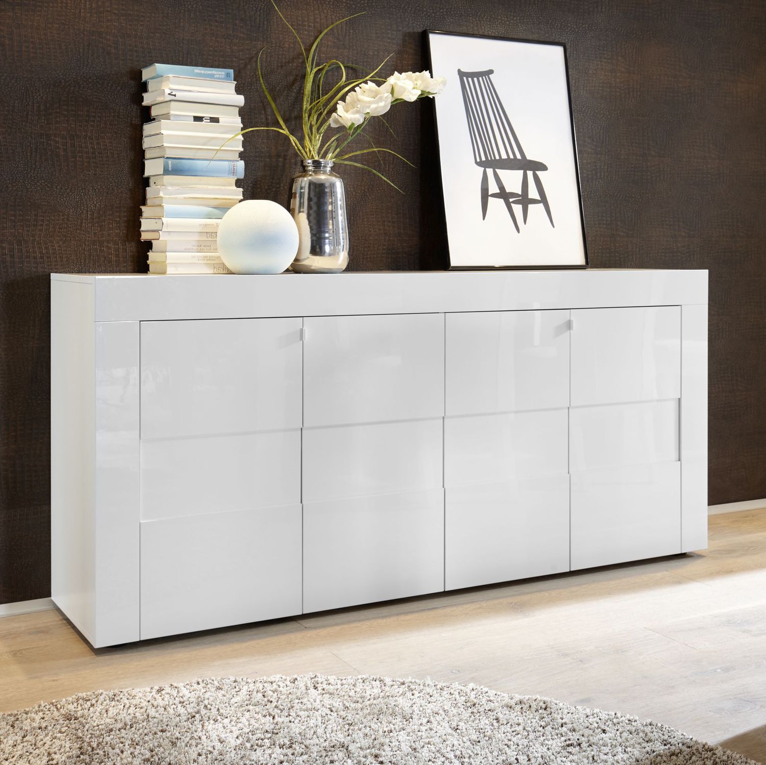 Credenza contemporanea - EASY - LC spa - in legno