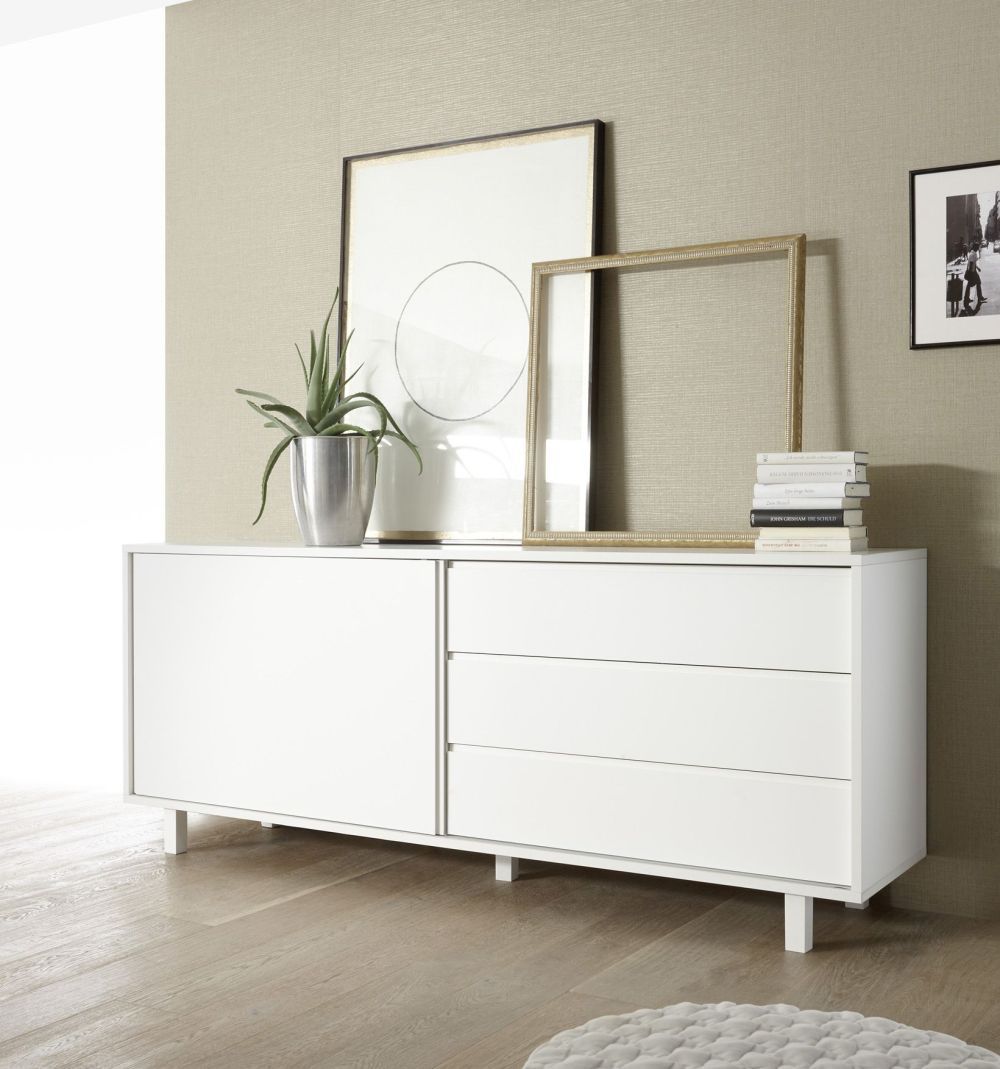 Credenza contemporanea - ALADIN - LC spa - in metacrilato / bianca